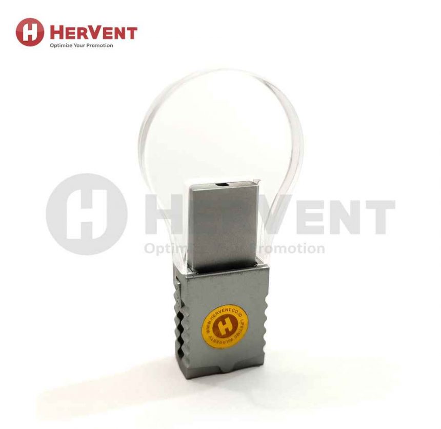 Flashdisk Kristal Bulat + LED